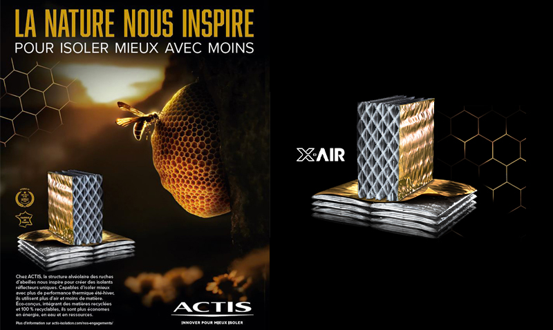 Actis : isolants réflecteurs alvéolaires haute performance BTP