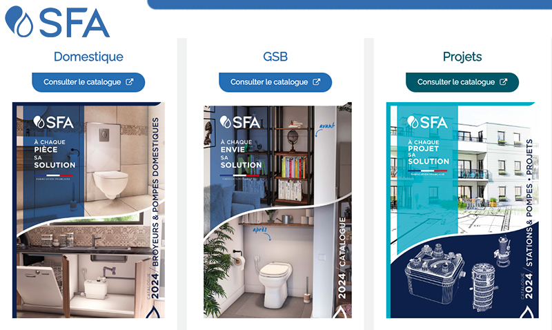 Les catalogues SFA 2024 | Batipôle