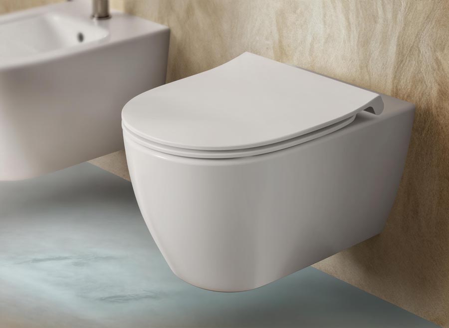 Estándar ideal: inodoro i.life O con diseño moderno y eficiencia HydroTwist